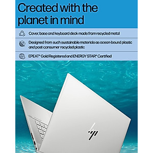 HP ENVY x360 Convertible 15-inch Laptop, Intel Core i7-1260P processor, Intel Iris Xe Graphics, 16 GB RAM, 1 TB SSD, Windows 11 Home (15-es2026nr, Natural Silver aluminum)