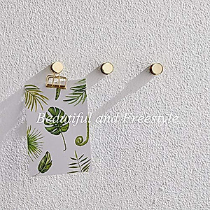 5 Gold Brass Robe Hook and Metal Floating Shelf Gold 15.7 Inches