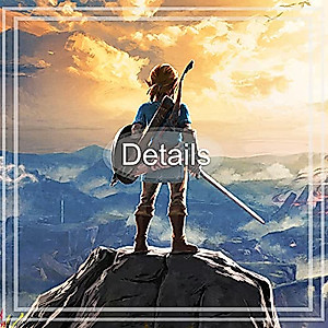 KAIWALK The Legend of Zelda Breath of The Wild Poster Video Game HD Print on Canvas Painting Wall Art for Living Room Decor Boy Gift (Unframed, The Legend of Zelda 1)
