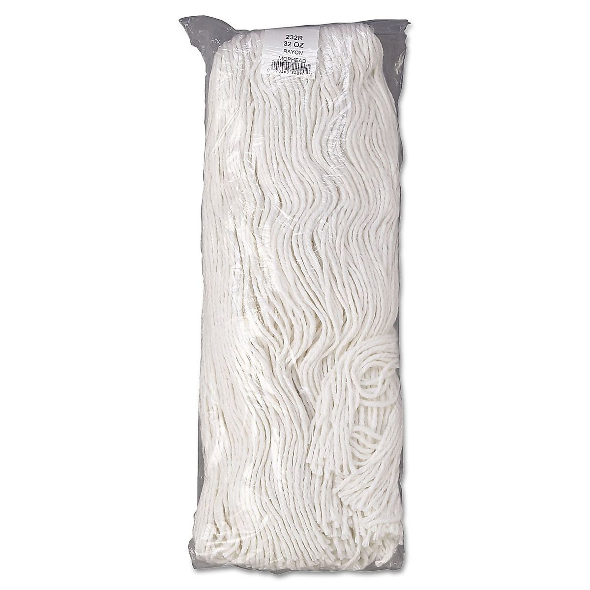 Boardwalk BWK232R 232R Mop Premium Standard Head Rayon Fiber 32oz White 12/Carton, 32 oz