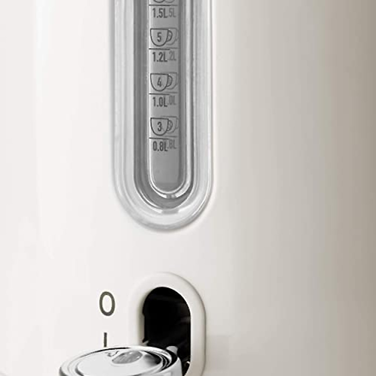 Haden 75012 Heritage 1.7 Liter (7 Cup) Stainless Steel Electric Kettle with Auto Shut-Off and Boil Dry Protection, Ivory