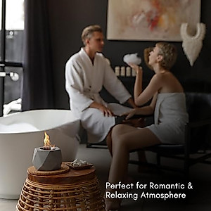 Indoor Fire Pit Tabletop Set with 4 Smores Sticks - Valentines Day Gifts - Smokeless Table Top Firepit - Smores Maker Tabletop Indoor Kit - Valentine's Couples Gift Ideas - Patio Portable Fireplace