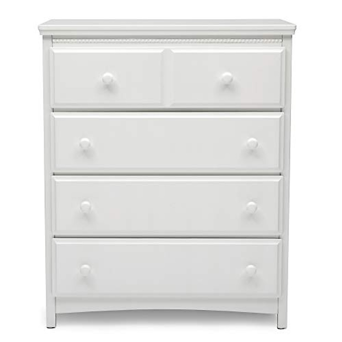 Delta Children Emerson 4 Drawer Chest, Greenguard Gold Certified, Bianca White