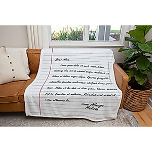 Custom Blanket, Personalized Letter Blanket With Customized Text For Christmas Valentines Day Mothers Day, Customized Gift Blanket With Letter, Personalized Blanket With Letter Gift For Christmas