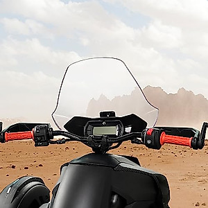 A & UTV PRO Adventure Wider Windshield & Wind Deflector for Can Am Ryker All Models, XXL Adjustable Vented Wind Windscreen, Hand Guard Air Deflector Accessories, Replace OEM # 219401032, 219400894