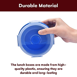 Collapsible Food Storage Containers with Lids - Silicone Bowls with Airtight Lid for Kitchen, Camping, Hiking - BPA Free, Microwave, Dishwasher and Freezer Safe Lunch Boxes - Salad Bowl Container