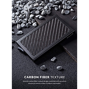 VULKIT Pop Up Wallet, Slim Minimalist Credit Card Holder For Men and Women RFID Blocking Mini Metal Case