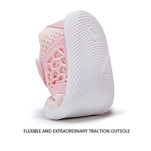 BMCiTYBM Baby Shoes Boys Girls Mesh Sneakers Infant Breathable Walking Shoes Lightweight Non-Slip First Walkers 6 9 12 18 24 Months Pink Size 12-18 Months Infant