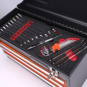 YGCBL Multifunction Portable Hand Trucks,Trolleytool Trolley Cart 3-Tier Professional Level Drawer Type Organizer Multifunction Service Toolbox, Bearing 50Kg, 2 Styles,B-520X218X358Mm