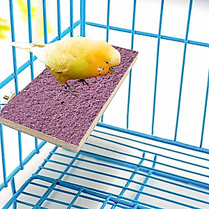 3 Pcs Bird Stand Platform, Wood Playground Paw Grinding Clean, for Pet Parrot, Rat Mouse Cage Accessories Exercise Toys, Random Color