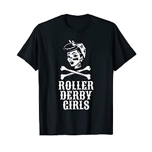 Roller Derby Girls Pinup Flat Track Roller Derby Shirt