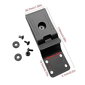 MEELYHOME K Sheath Waist Clip KYDEX Making Scabbard Clip K Sheath Accessories Carry KYDEX Sheath Tool Waist Clip with Screws Sheath Waist, Green