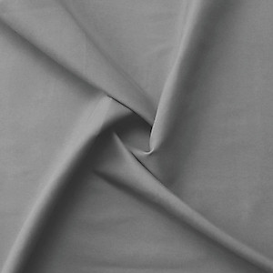 Lirex Flat Sheet (2-Pack), Twin Size Extra Soft Brushed Microfiber Flat White Sheets, Machine Washable Wrinkle Free Breathable (Grey, Twin Size)