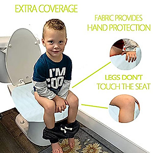 Toilet Seat Covers Disposable,50Pcs Waterproof Individually Wrapped Large Portable Potty Seat Covers for Kids Potty Training, Road Trip and Public Restrooms