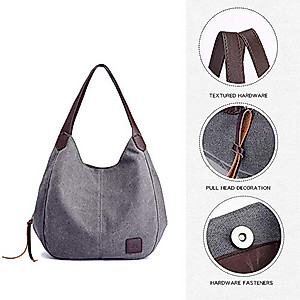 Chikencall Women's Canvas Purses And Handbags Totes Shoulder Bags Western Vintage Casual Hobo Handbags For Ladies