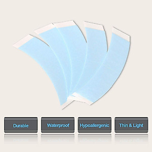 36 Pcs/Bag Double Sided Adhesive Tapes for Hair Extension Lace Front Support Toupee Wigs (Blue Color 1/2)