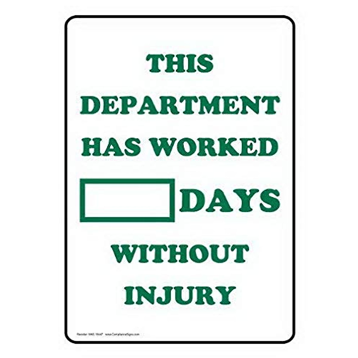 Houseuse Dry Erase Days Without Injury Sign Funny Yard Sign Outdoors Warning Signs Tin Plate Poster 8"x12" Wall Decor