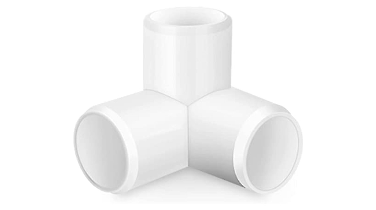 MAXSELL 24 Pack 3-Way 1/2 Inch PVC Corner Cross Elbows