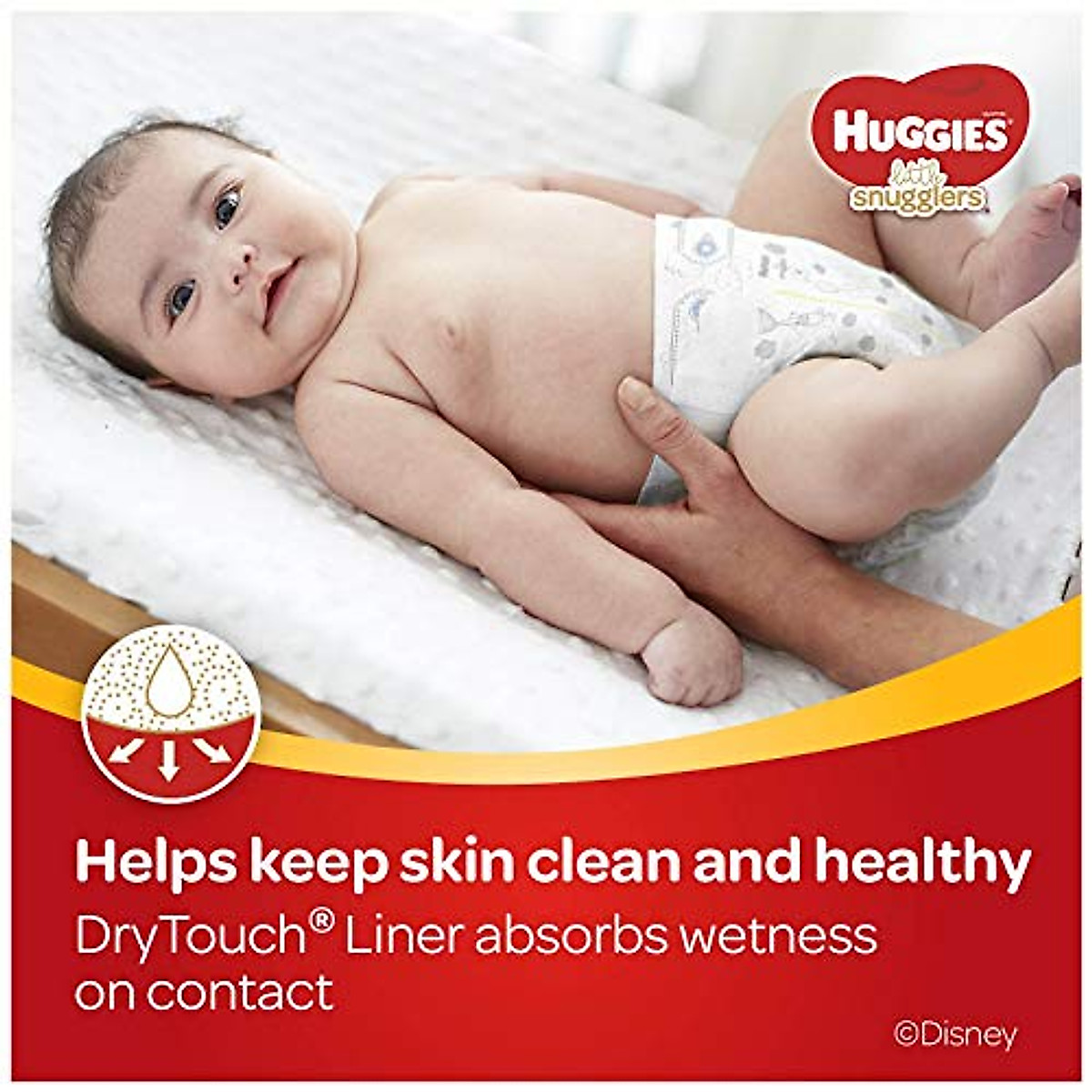 Huggies Little Snugglers Baby Diapers, Size Newborn, 128 Count