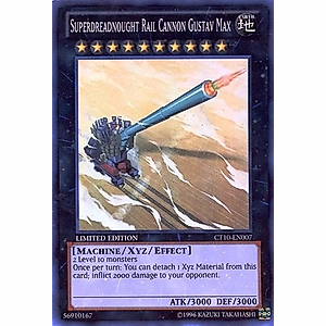 YU-GI-OH! - Superdreadnought Rail Cannon Gustav Max (CT10-EN007) - 2013 Collectors Tins - Limited Edition - Super Rare