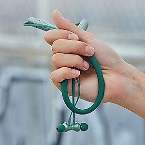 Mosonnytee Neckband Bluetooth Headphones Wireless Earphones Around The Neck Bluetooth Headphones with Microphone Comfortable Bluetooth Earbuds Neckband with 18-Hours playtimes