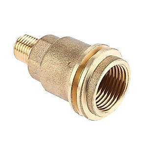Male 5042 QCC1 Nut Propane Gas Fitting Hose Adapter with 1/4 Inch Male Pipe Thread, Propane Quick Connect Hose Adapters Fittings, Solid Brass Outdoor Cooking Propane Adapter