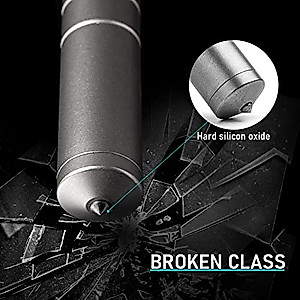 TISUR Titanium Portable Toothpick Holder Box, Pocket Waterproof Case Toothpicks Container with Keychain for Outdoor Picnic and Camping