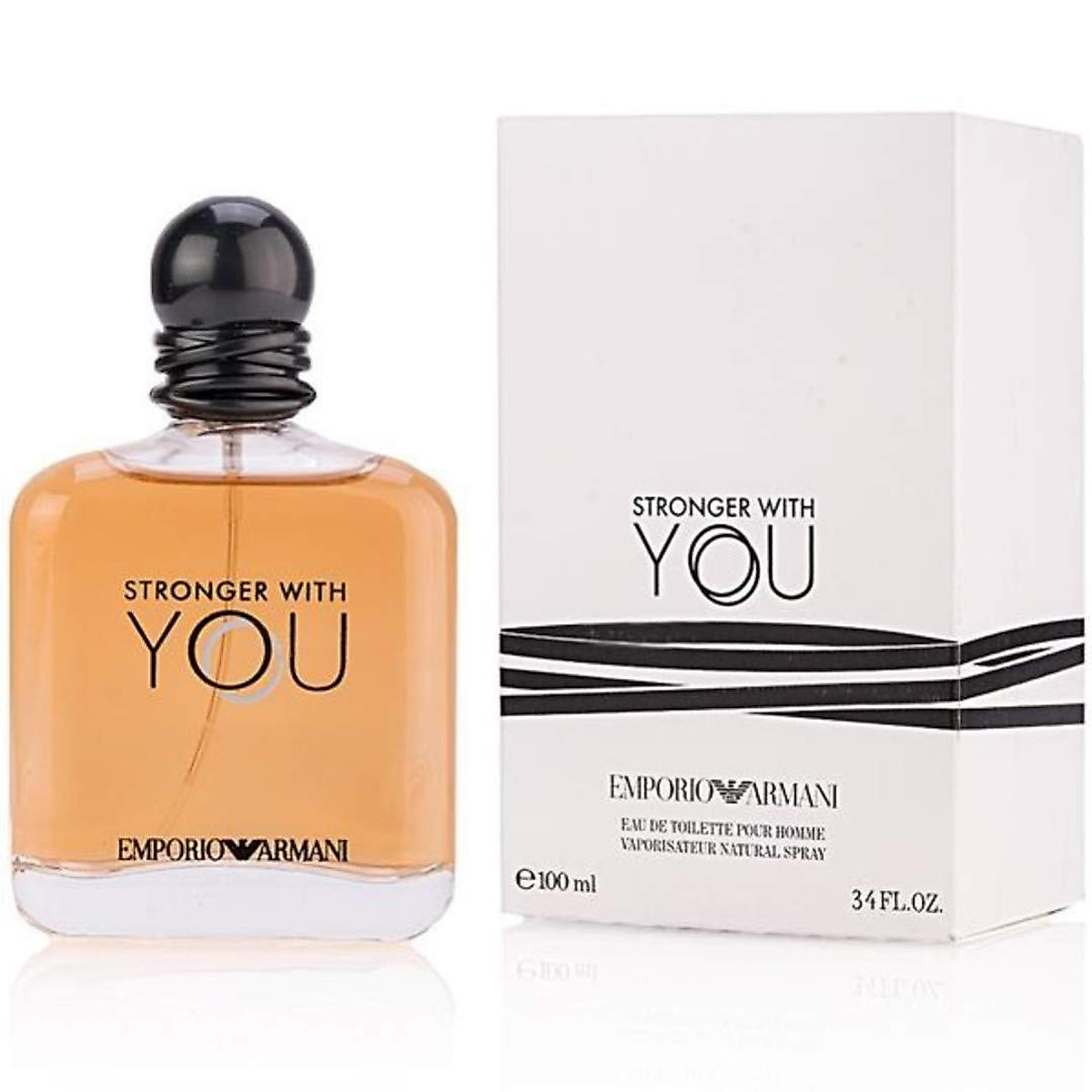 Gorgio Armani Giorgio Armani Emporio Armani Stronger With You Eau De Toilette Spray for Men, 3.4 Oz (tester), 3.4 Oz