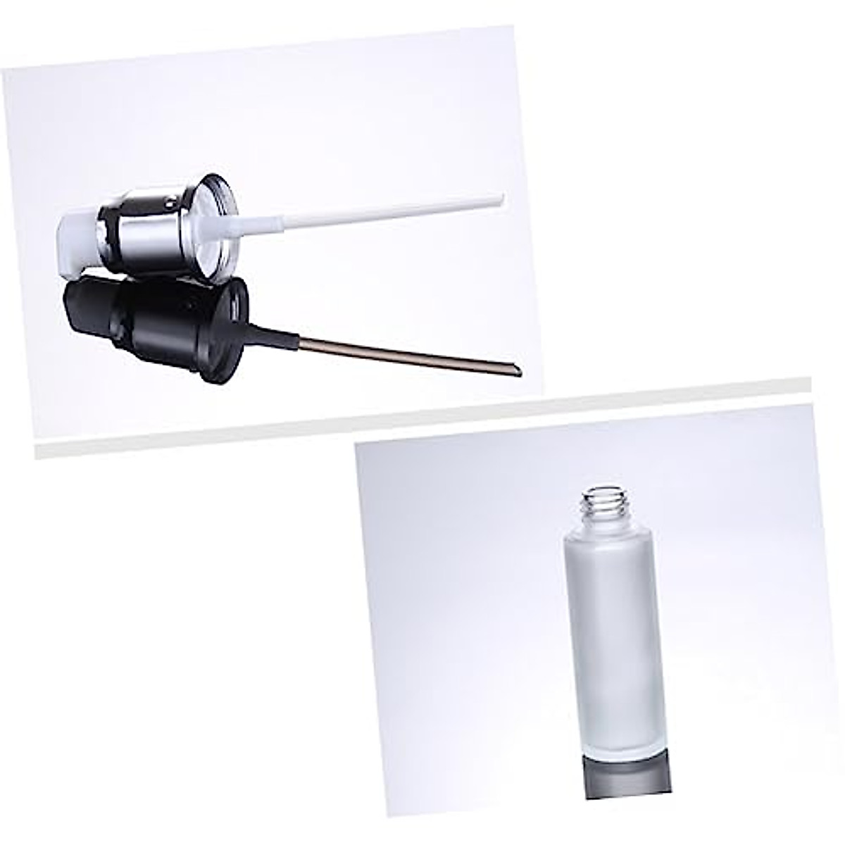 Beavorty Terrarium 6pcs Cream Container Soap Dispensers Glass Containers for Liquids Perfum Spray Bottles Pump Lotion Bottle Shampoo Pump Bottle Sub Bottle for Soap Glass Spray Bottles