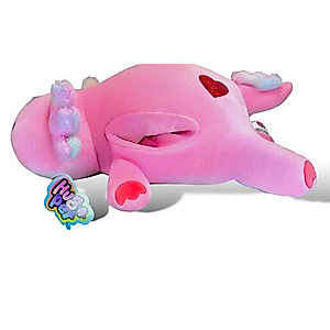 Kellytoy Hug-A-Pet 22 Inch Cressida Pink Axolotl - Valentine’s Edition 2023