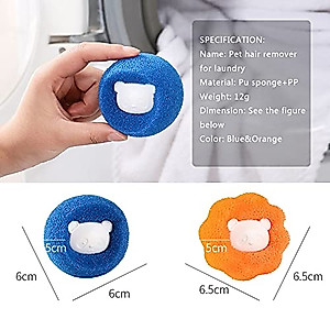 Pet Hair Remover for Laundry, Laundry Pet Hair Catcher, Washing Machine Hair Catcher, Washing Balls Dryer Balls for Clothing Dog Cat Pet Fur Remover 9 Pcs