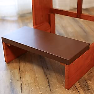 Prayer Bench Stool,Solid Wood Prayer Kneeler with Bench and Folding Table Top in Home,Church Prayer Table Chair Padded Kneeler Shelf for Kneeling at Home,Religious Gifts