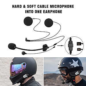 FreedConn TCOM-SC Motorcycle Helmet Bluetooth Intercom Headset Communication Systems Kit, for 2 or 3 Riders, LCD Screen/FM Radio/Mobile phone/MP3/GPS Connective/Range 800m / Handsfree (2 Set)