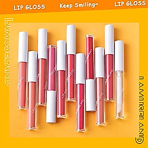 JDEFEG Makeup Mat Liquid Lipstick Lip Plumper Makeup Kit Long Lasting Velvet Lip Gloss Pigmented Lip Makeup Gift For Girls And Women 3Ml Sexy Lip Scrub(A)