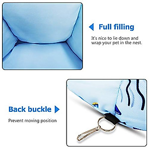 HOMEYA Guinea Pig Hideout, Pet Small Animal Guinea Pig Bed Cuddle Cup Winter Warm Fleece Cozy House Bedding for Hamster Bunny Chinchilla Hedgehog Rat Habitat Cage Accessories Birthday Gift