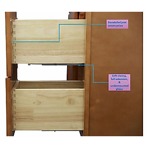 Maple Shaker Sink Base Bathroom Vanity with Drawers 30" Ready-to-Assemble Cabinet