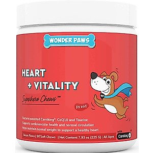 WONDER PAWS Probiotic Superhero Chews Plus Heart + Vitality Chews - for Dog’s Gut Health, Digestion, Immune Support, Heart Health & Circulation - Probiotic 90 Chews - Heart + Vitality 90 Chews