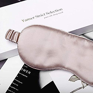Silk Sleep Mask by Yanser Luxury 100% Mulberry Silk Eye Mask - Eye Cover - Eye Shade - Blindfold - Anti Aging - Skin Care - Ultra Soft - Light & Comfy - Travel Bag - Gift Package