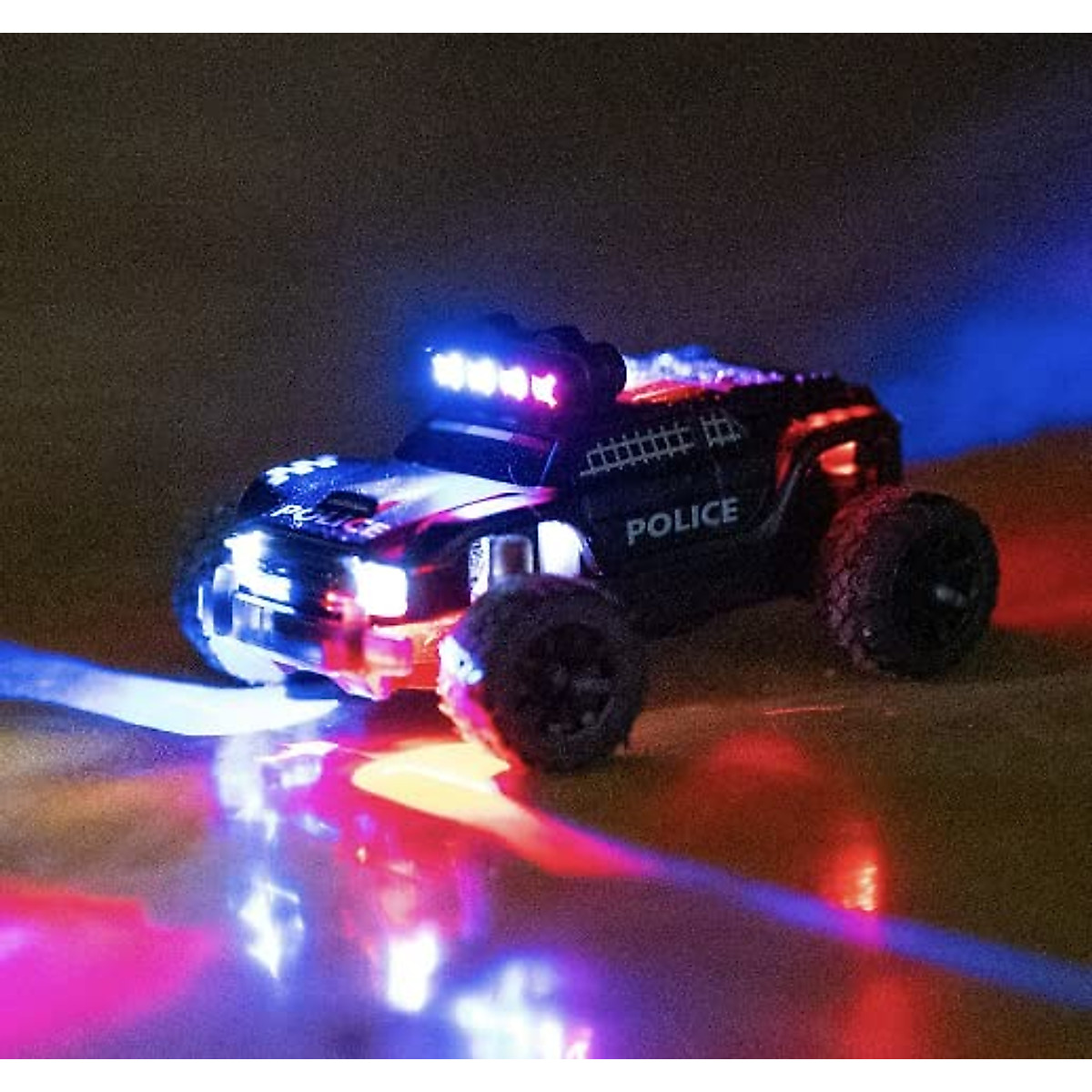 Helidirect Turbo Racing C82 1/76 Scale 2.4GHz Mini RC Car Police 2WD RTR Off-Road On Road Indoor Track Car - Remote Control Car, RC Car, RC Sport Car, RC Mini Monster Truck 1/76 Scale (HELIDIRECT)