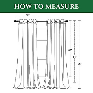 Tony's collection Emerald Green Velvet Blackout Curtains, Christmas Decoration Room Darkening Curtains for Living Room Window Curtain for Bedroom(52x63 Inch, Emerald, 2 Panels)