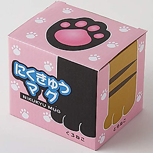 Sunart SAN2235-1 Cute Tableware, Paw in Cat, Black Cat Mug, 8.8 fl oz (250 cc), Black