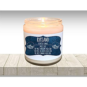 Rhysand Candle A Court Of Mist and Fury Gift ACOTAR Gift Bookish Candle Bookish Gift High Lord of the Night Court