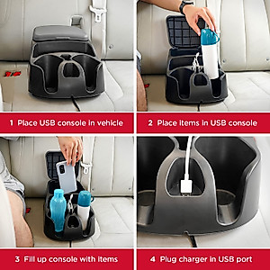 Rubbermaid RM Large Console (W/USB),Black