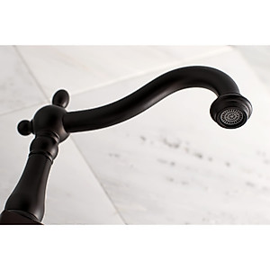 Kingston Brass KS1265PL Heritage Two-Handle Wall Mount Kitchen Faucet, Oil Rubbed Bronze
