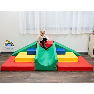 Children's Factory Highlands Climber, Rainbow, CF322-217, Baby Playroom Climber, Indoor Playground for Classroom or Daycare, Toddler Nursery Activity,multi