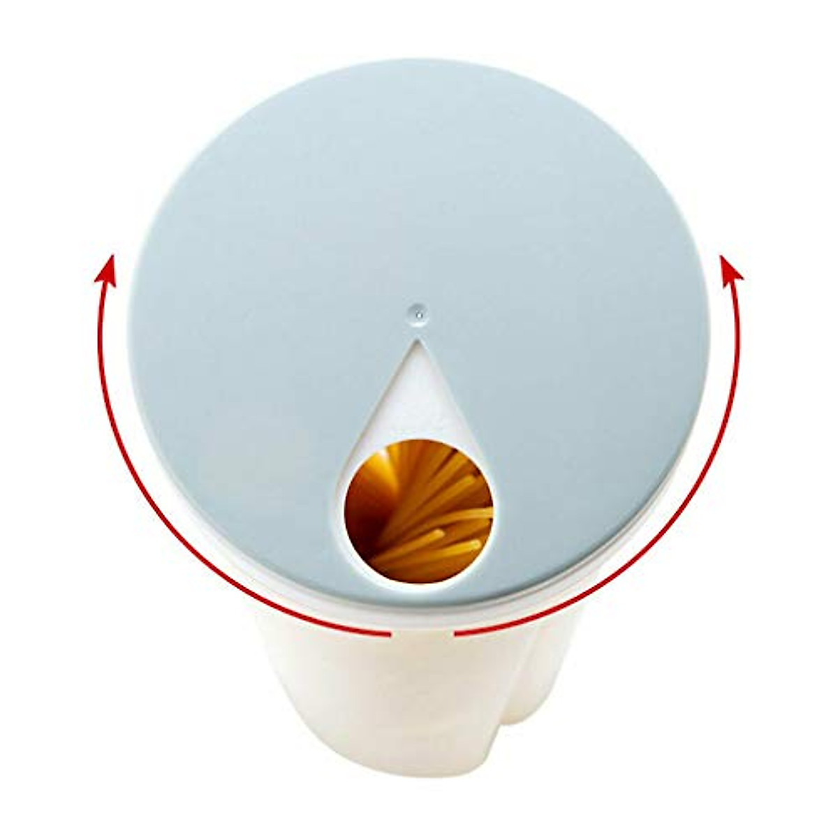 NEW Plastic Noodles Storage Box - Container Grain Cereal Nuts Beans Food Locking Lid - Khaki