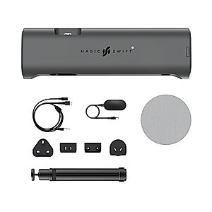 3DMakerpro 3D Scanner—0.1 MM Precision&10 FPS scan Speed Portable 3D Scanner for 3D Printing with Portable Carrying Case -Magic Swift Plus Color Scanning(Color Premium Package)