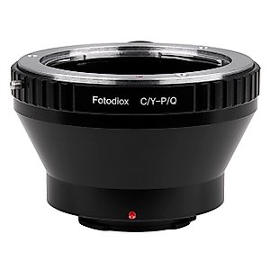 Fotodiox Lens Mount Adapter, Contax/Yashica (also known as c/y) Lens to Pentax Q-Series Camera, fits Pentax Q Mirrorless Cameras