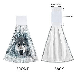 Kigai Hand Towels The Mighty Wolf Hand Towels for Bathroom Kitchen Hanging Hand Towels Ultra Soft and Highly Absorbent Quick-Dry Hand Towels 18.2x14in