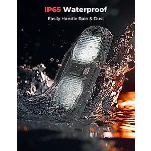 KEMIMOTO UTV Dome Light Vehicle Cab LED Light, White Bright Waterproof Solid Golf Cart Roll Cage Light SXS Light Bar, Compatible with RV Truck Tractor Polaris RZR Ranger Can Am Maverick X3 Defender